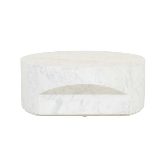 Atlas Pinnacle Coffee Table - Matt White Marble — Biku Furniture ...