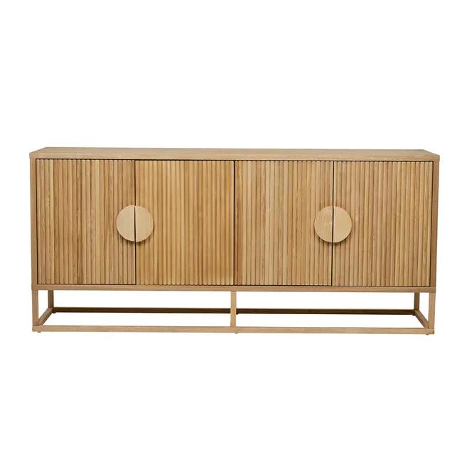 Benjamin Ripple Buffet - Natural Ash — Biku Furniture & Homewares