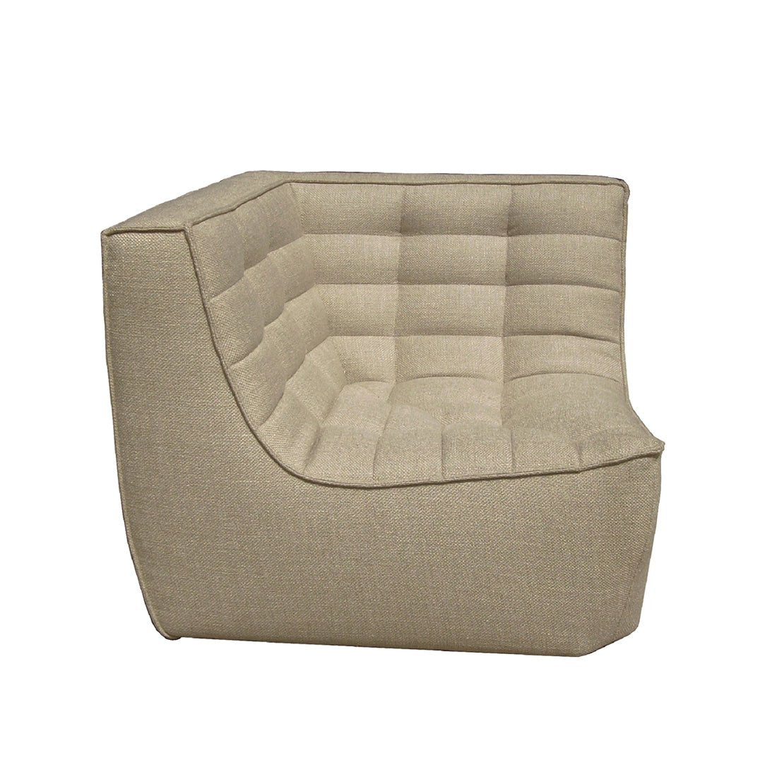 Ethnicraft Slouch Corner Sofa - Beige — Biku Furniture & Homewares
