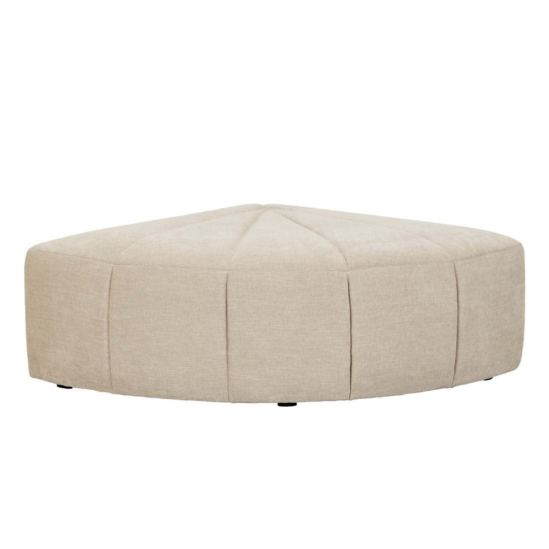 Juno Channel Ottoman - Copeland Birch - Cocoa Velvet — Biku Furniture & Homewares