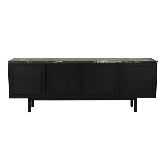 Sketch Yorke Marble Buffet - Black Onyx - Black Marble — Biku Furniture ...