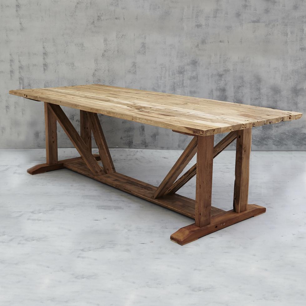 Minerva Large Rustic Table — Biku Furniture & Homewares
